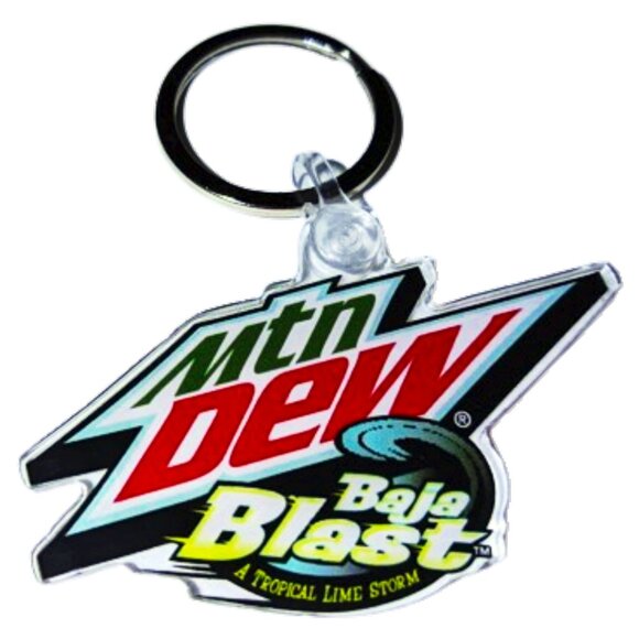 Other | Rare Mtn Dew Baja Blast Keychain Or Backpack Charm Mt Mountain ...